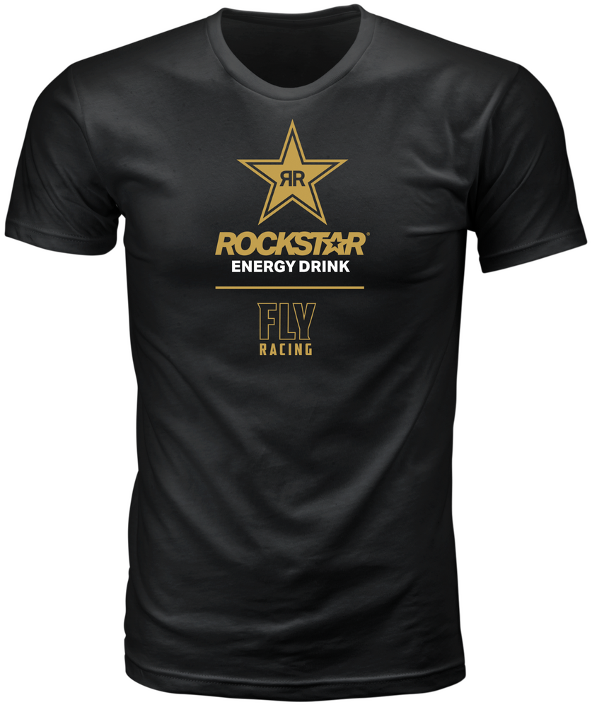 Polera Fly Racing Rockstar Negra/Dorado
