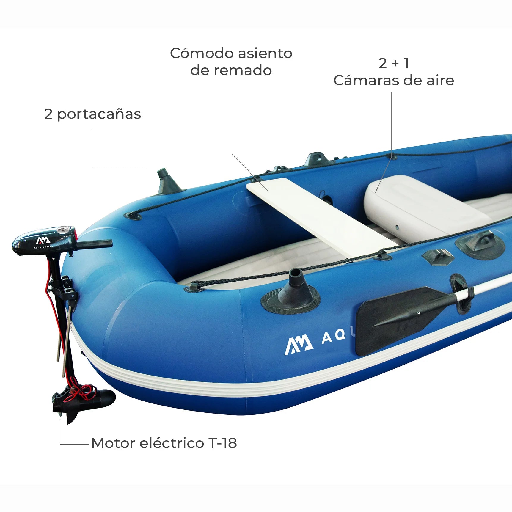 Bote Aqua Marina Classic con Motor Eléctrico