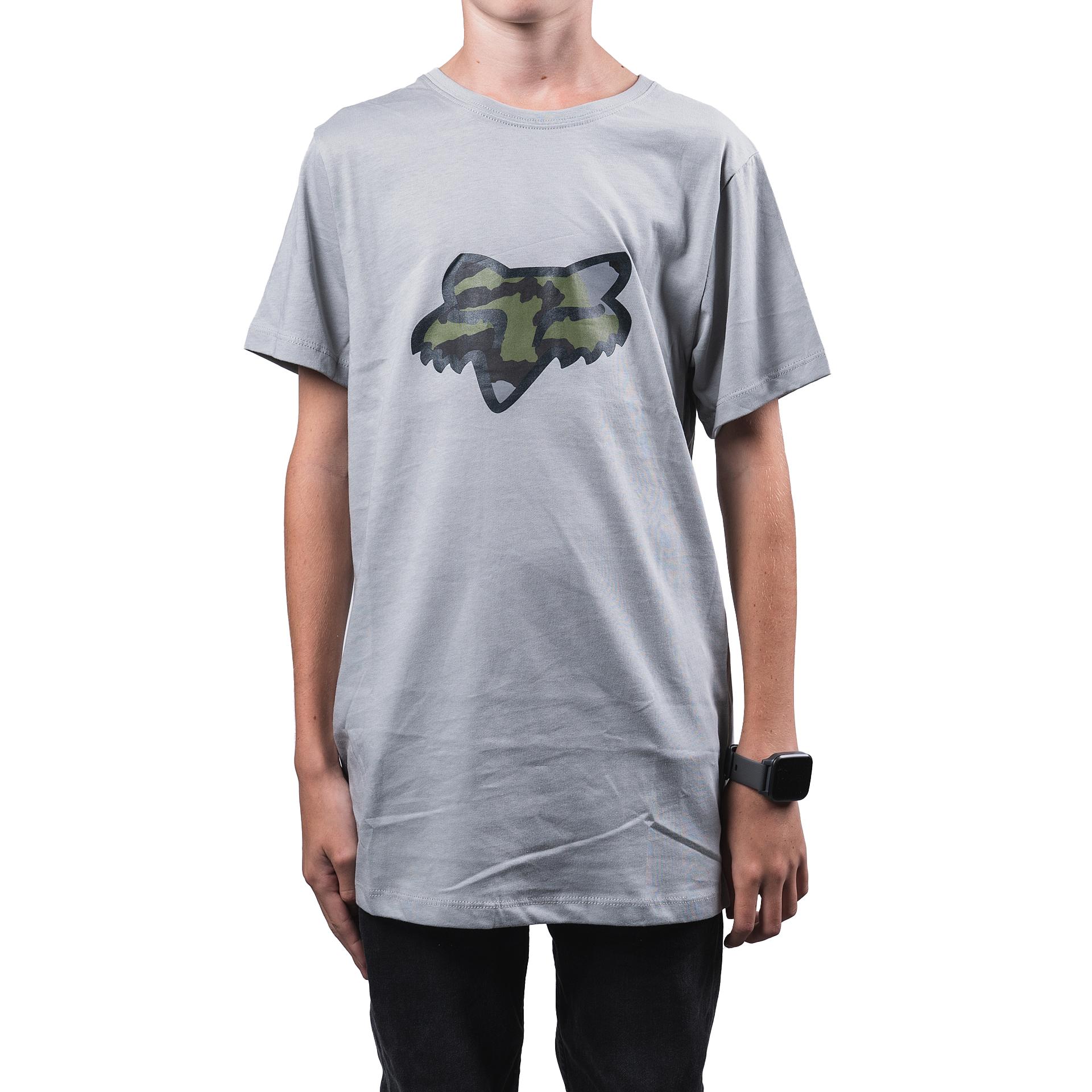 Polera Lifestyle Niño Predator SS Gris Fox