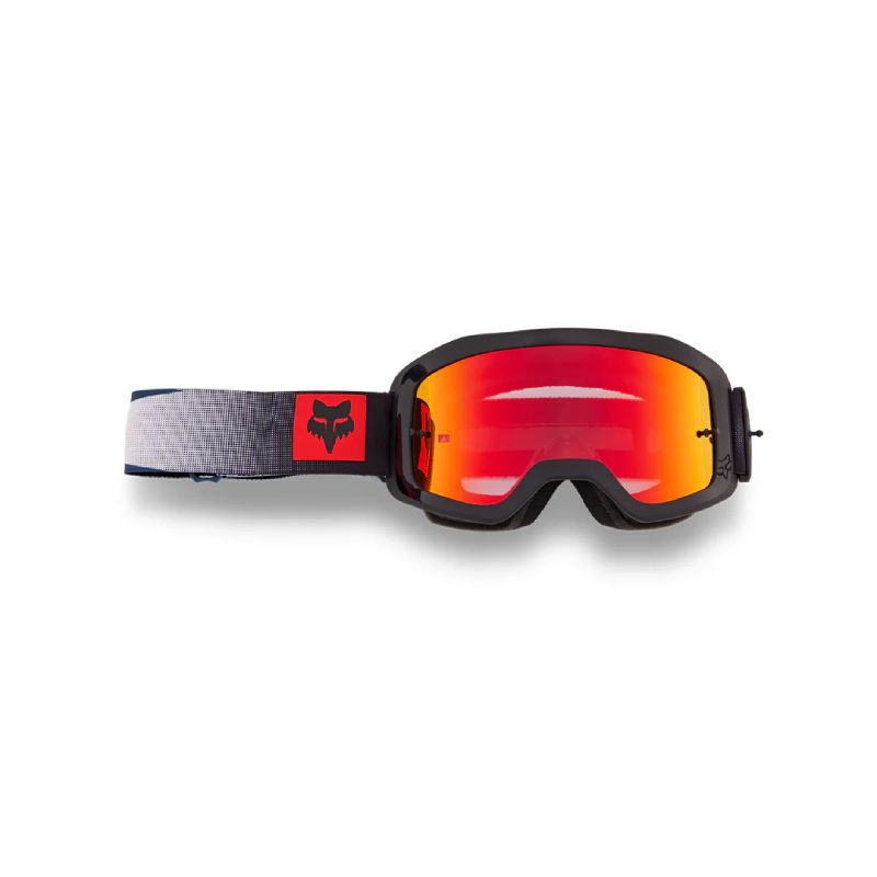 Antiparras Moto Fox Main Drive Espejada Gris/Rojo