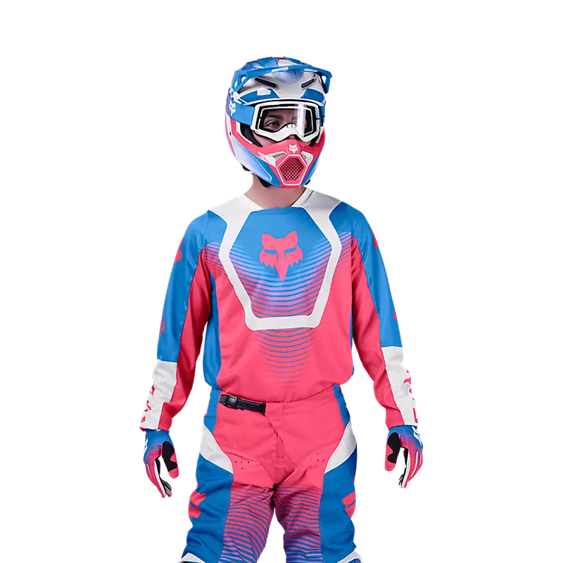 Polera Moto 180 Collect Azul/Rosado Fox