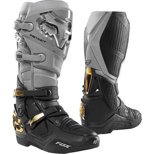 Botas Moto Instinct Gris Negro Fox Racing